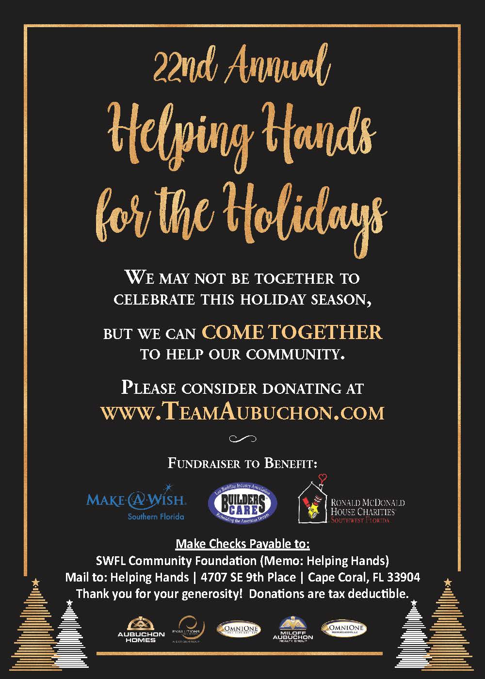 22nd Annual Helping Hands for the Holidays - Miloff Aubuchon Realty Group